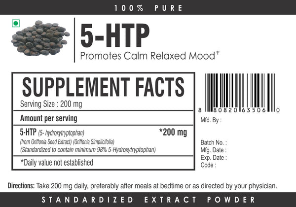5-HTP 5htp Powder Griffonia Seed Help Against Stress Anxiety Insomnia ...