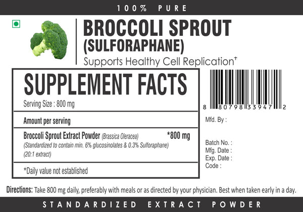 Broccoli Extract PowBroccoli Sprout 20:1 Extract Powder POTENT 0.3% ...