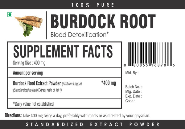 Burdock Root Extract Powder STRONG 10:1 Arctium Protect Liver Detox ...