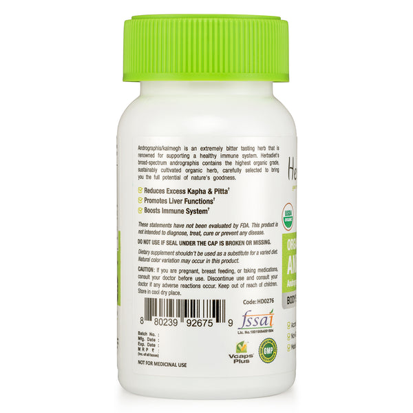 Liver Detox Cleanse Immune System Cardio Support Organic Andrographis ...